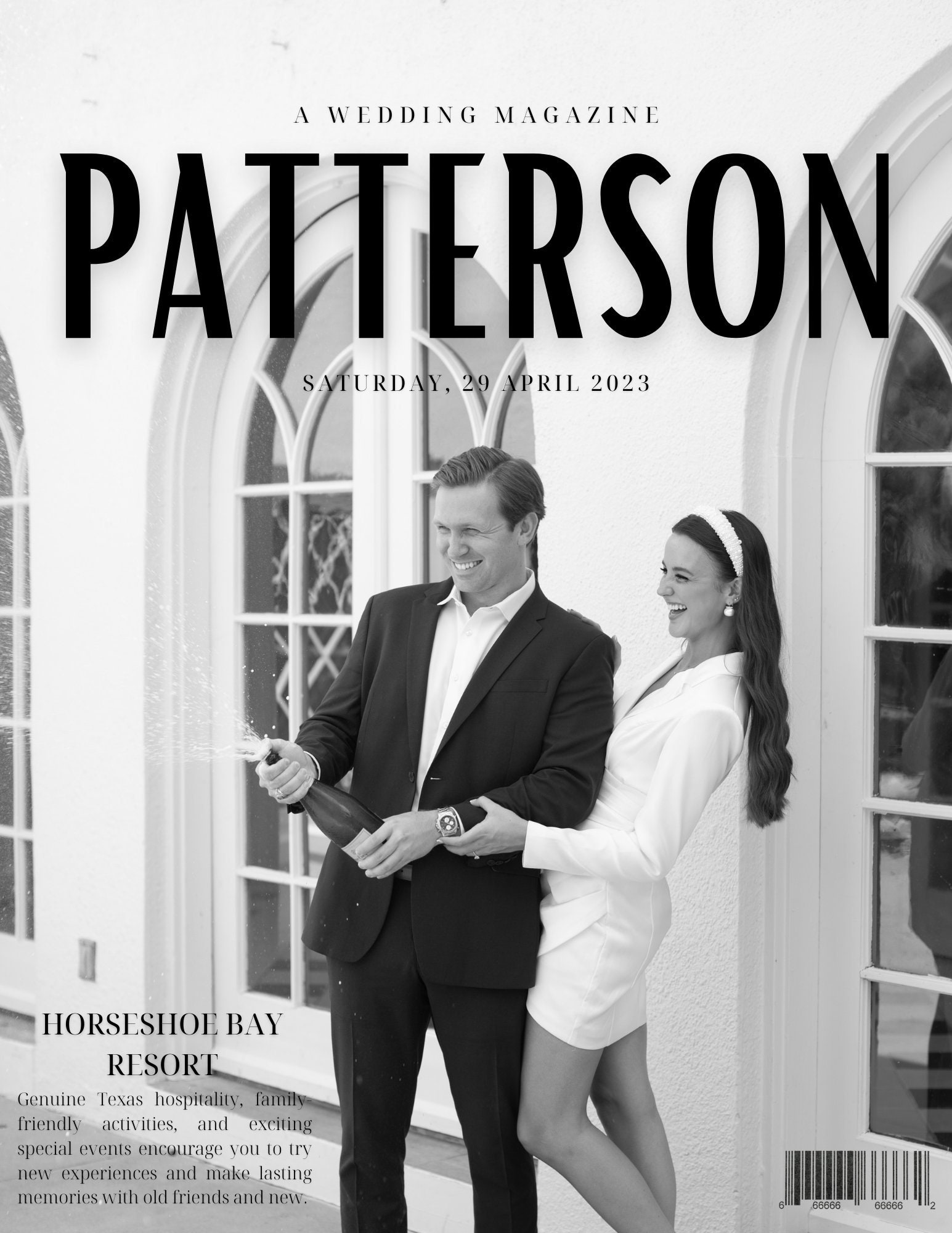 Wedding Magazine Program, DIGITAL Canva Template, Wedding Menu, Seating ...