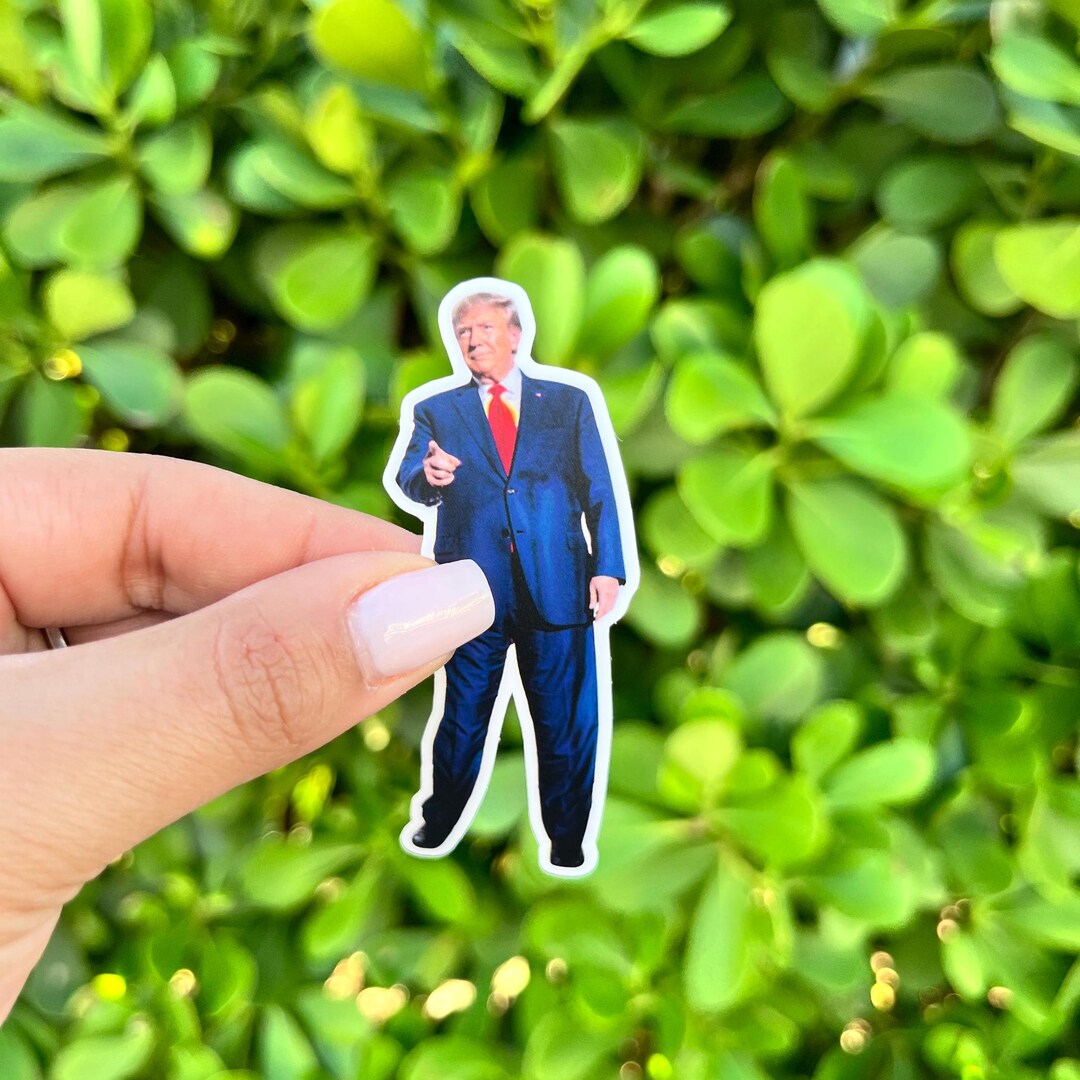 Donald Trump's Signature Pose Sticker Waterproof & Removable Decal ...