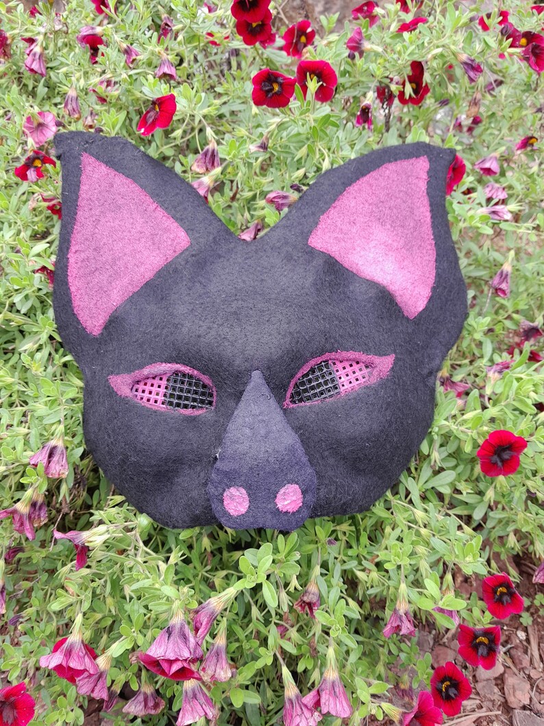 Black Bat Therian Mask - Etsy