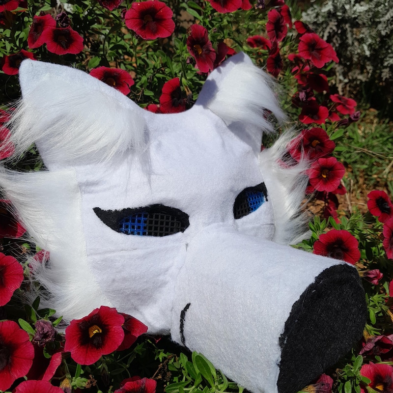 Arctic Fox Therian Mask - Etsy