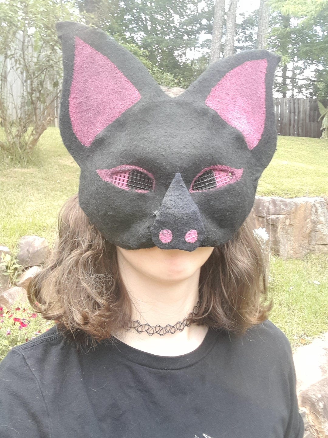 Black Bat Therian Mask - Etsy