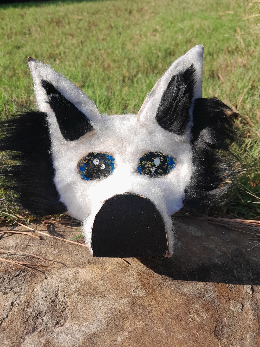 Fancy Arctic Fox Mask, Fluffy and Made With Faux Fur - Etsy