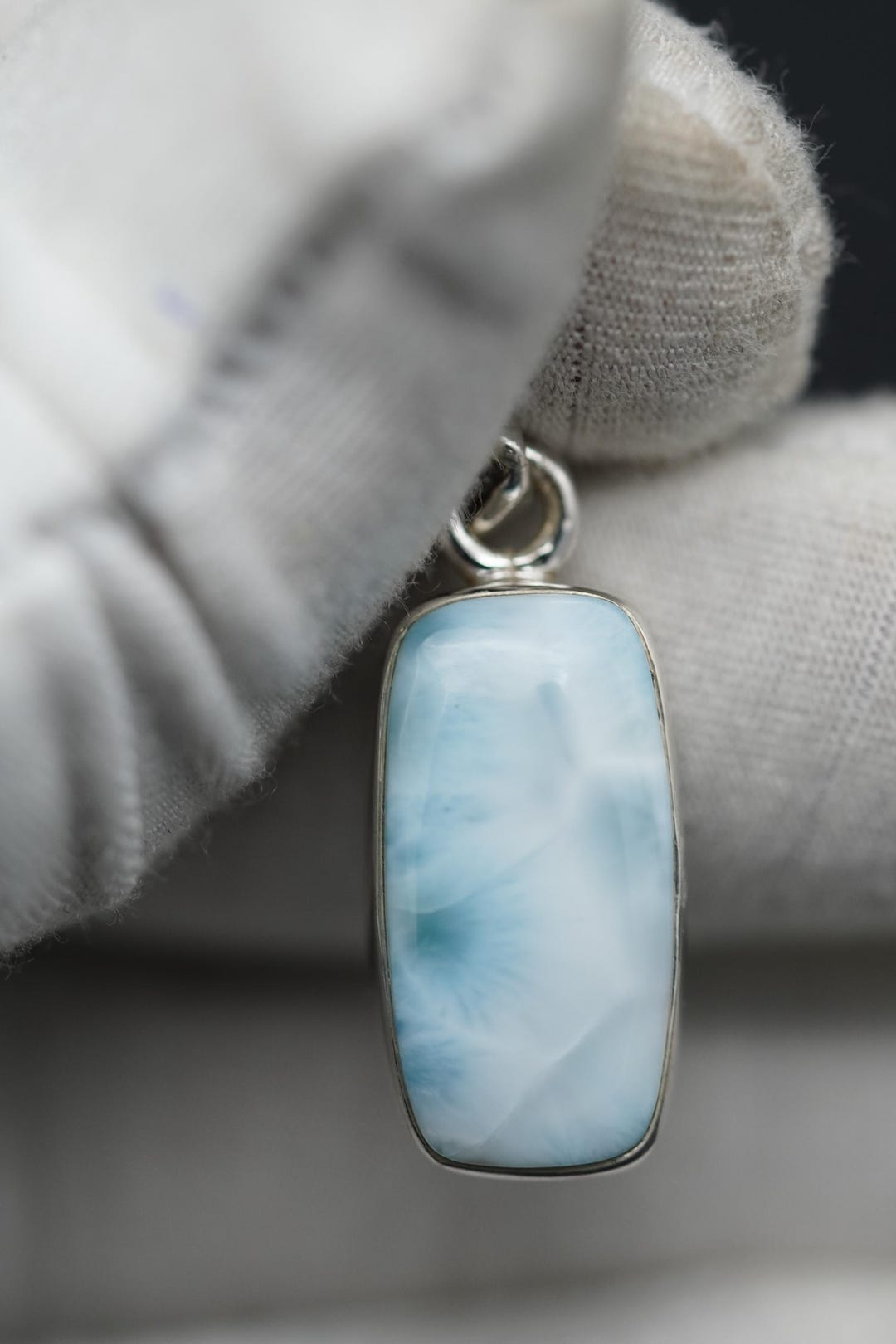 Enlarged Picture Natural Larimar Pendant, Natural Larimar, Larimar ...