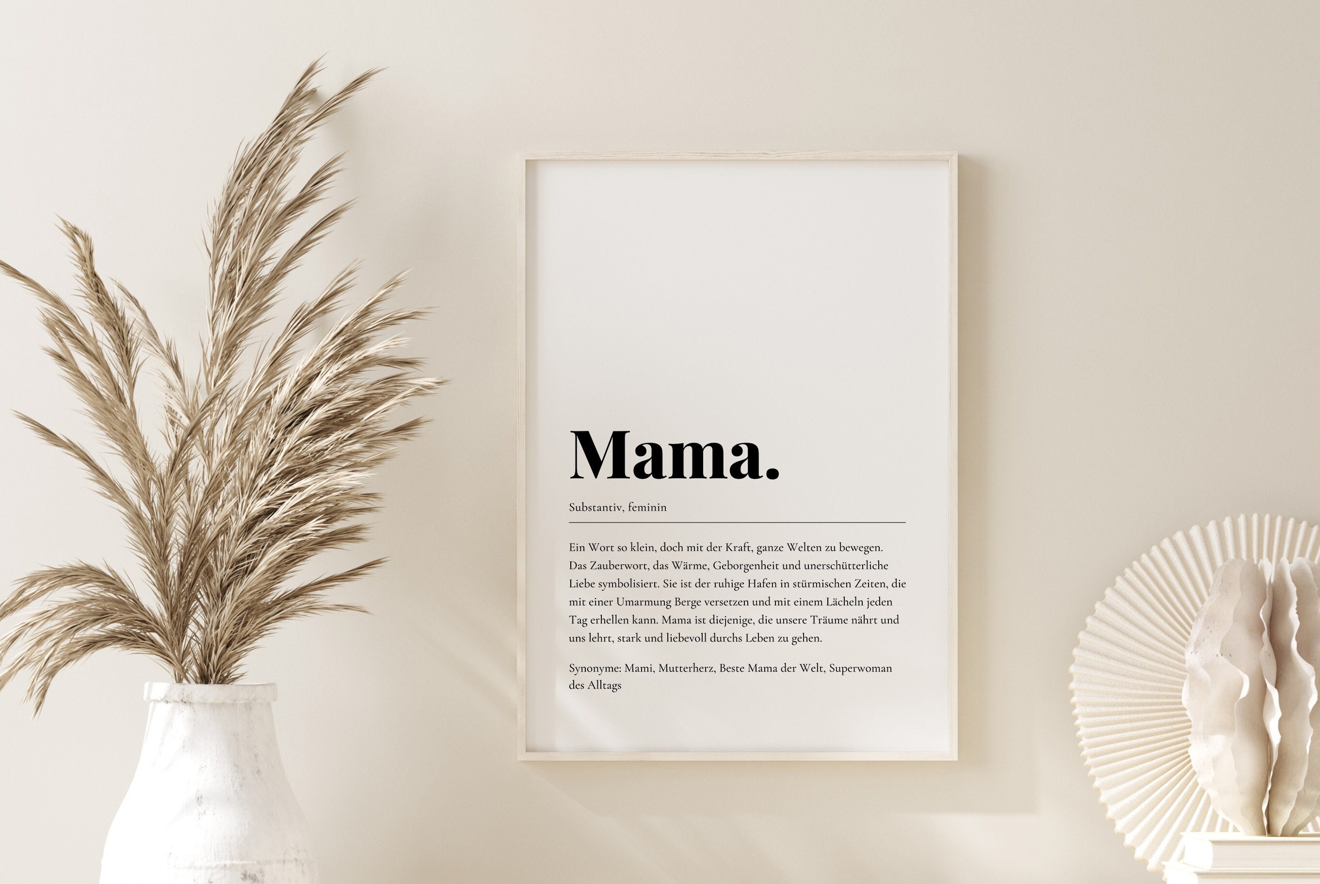 Mama Definition Poster zum Ausdrucken | Geschenk Mama | Bedeutung Mama ...