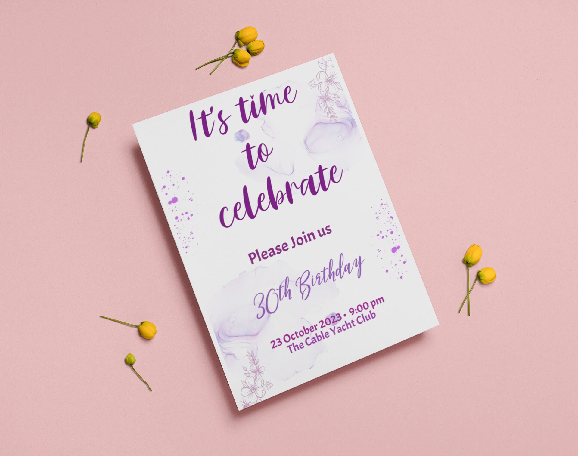 Join the Celebration Printable DIY Birthday Party Invitations - Etsy