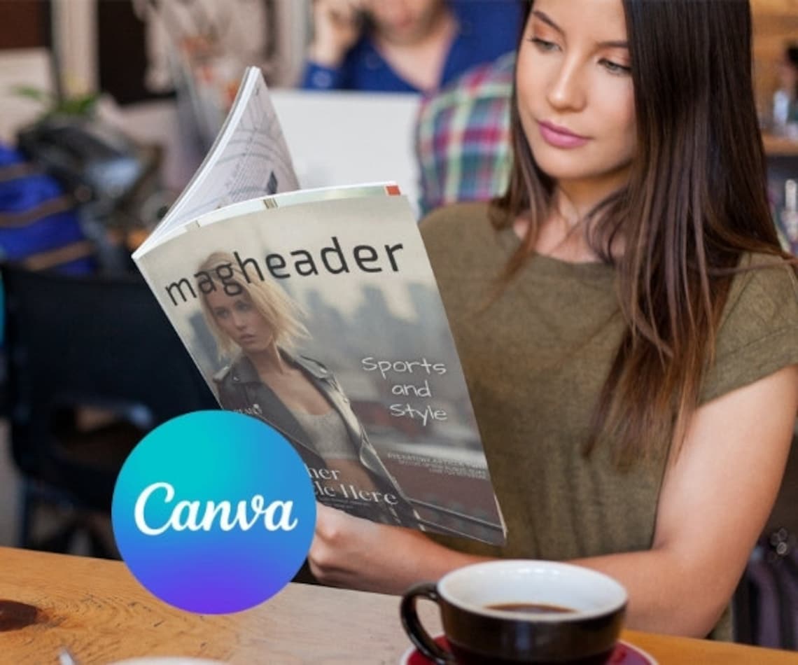 Editable Canva Magazine Template - 60 Pages - Editable & Printable ...