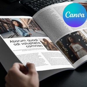 Editable Canva Magazine Template - 60 Pages - Editable & Printable ...
