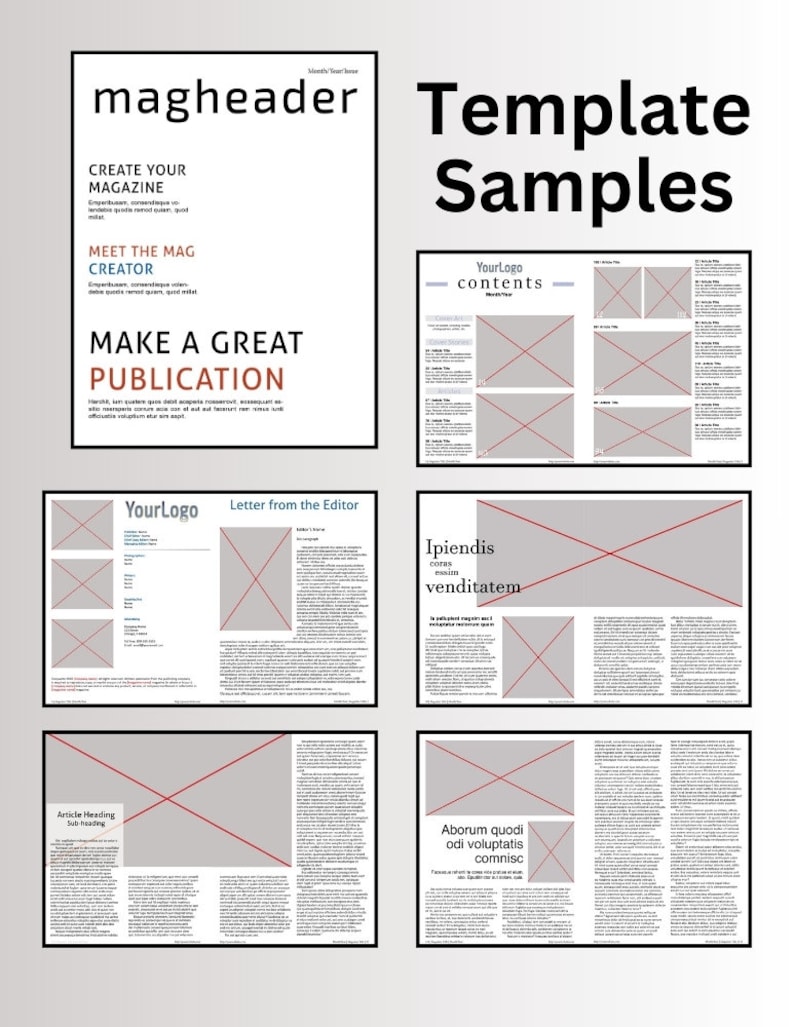 Indesign 120 Page Magazine Template - 8.5 X 11 - Customizable - General ...