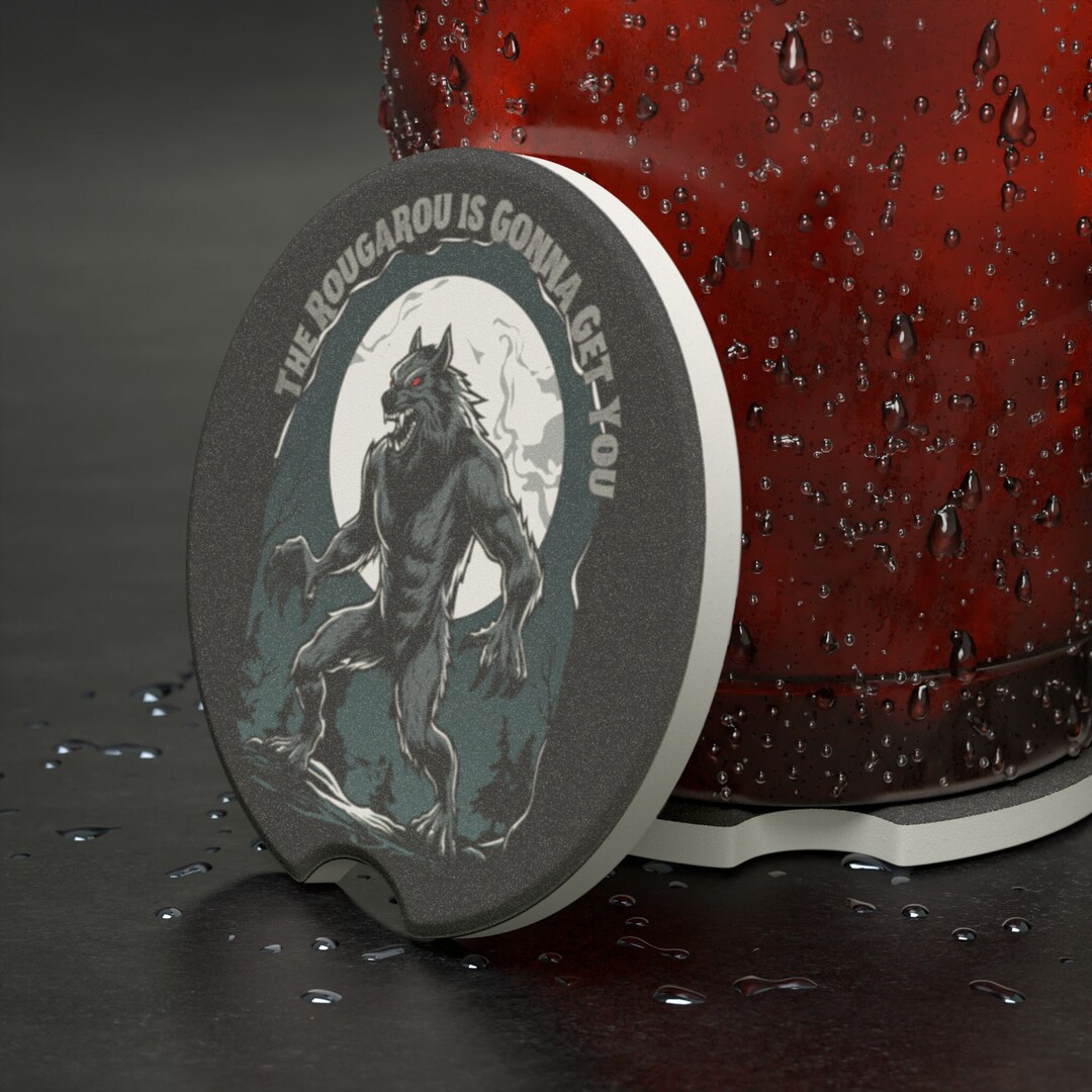 Werewolf Car Coasters Unique Cup Holder Insert Gothic Car Decoration ...