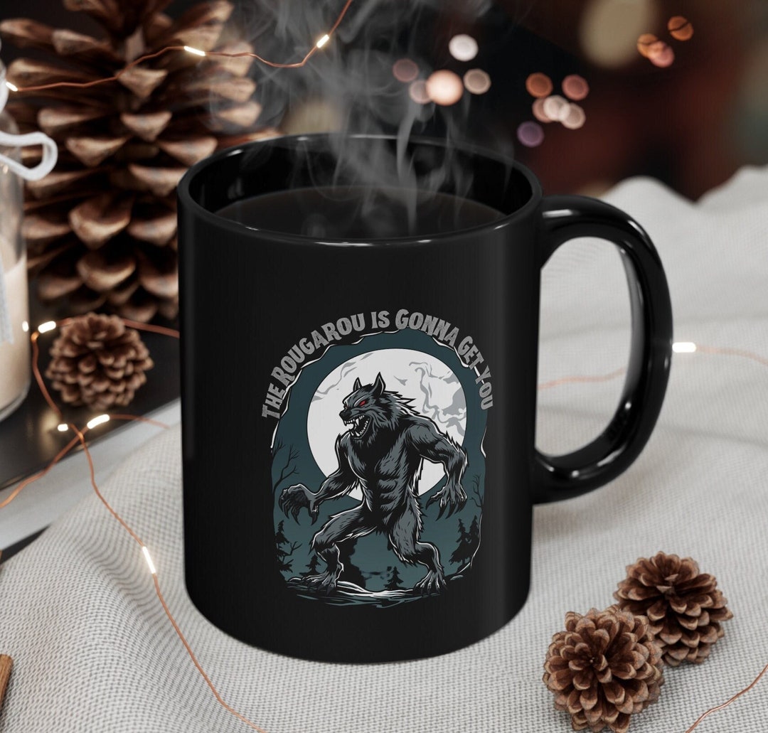Werewolf Coffee Mug Rougarou Louisiana Werewolf Mug Full Moon Werewolf ...