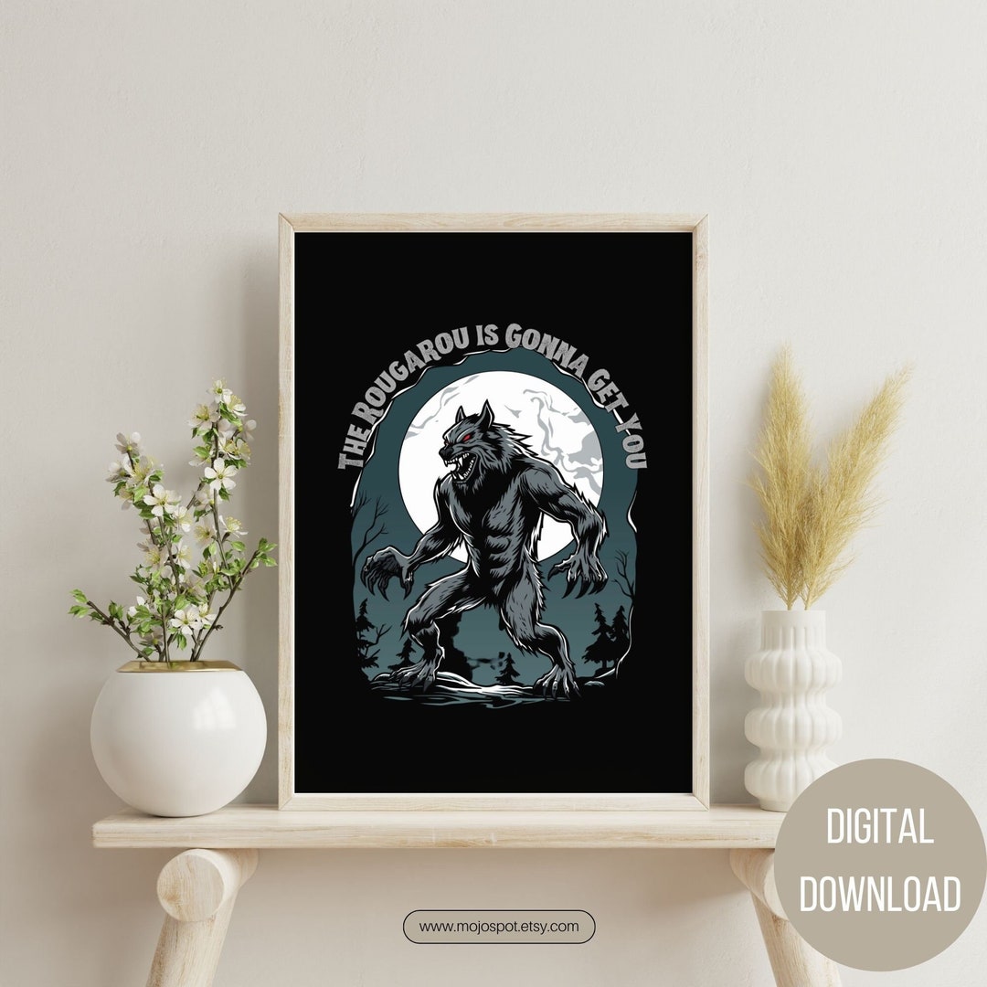 Rougarou Werewolf Art Print: Louisiana Folklore (digital Download) - Etsy
