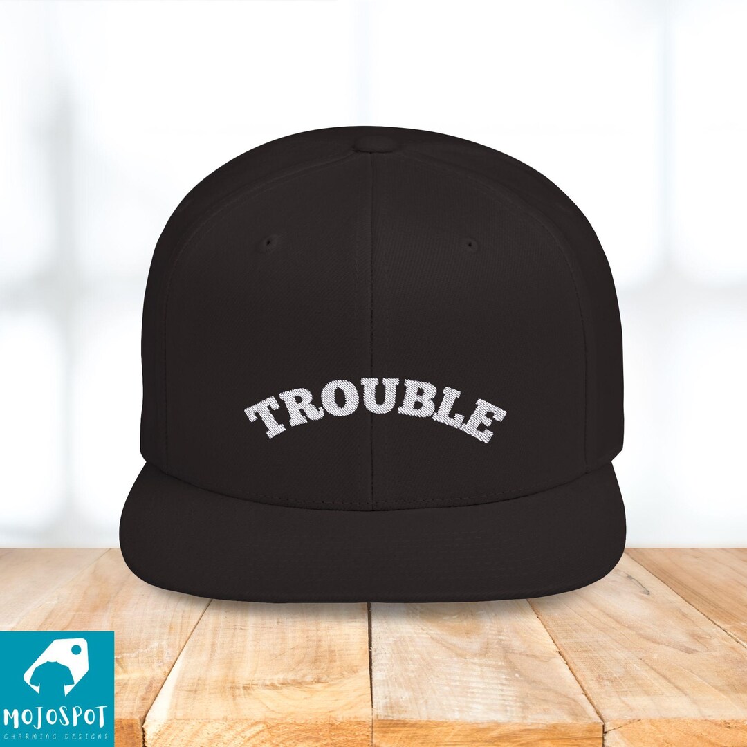 Sarcastic Hat Trouble Hat Edgy Headwear for Women Hat for Men Funny ...