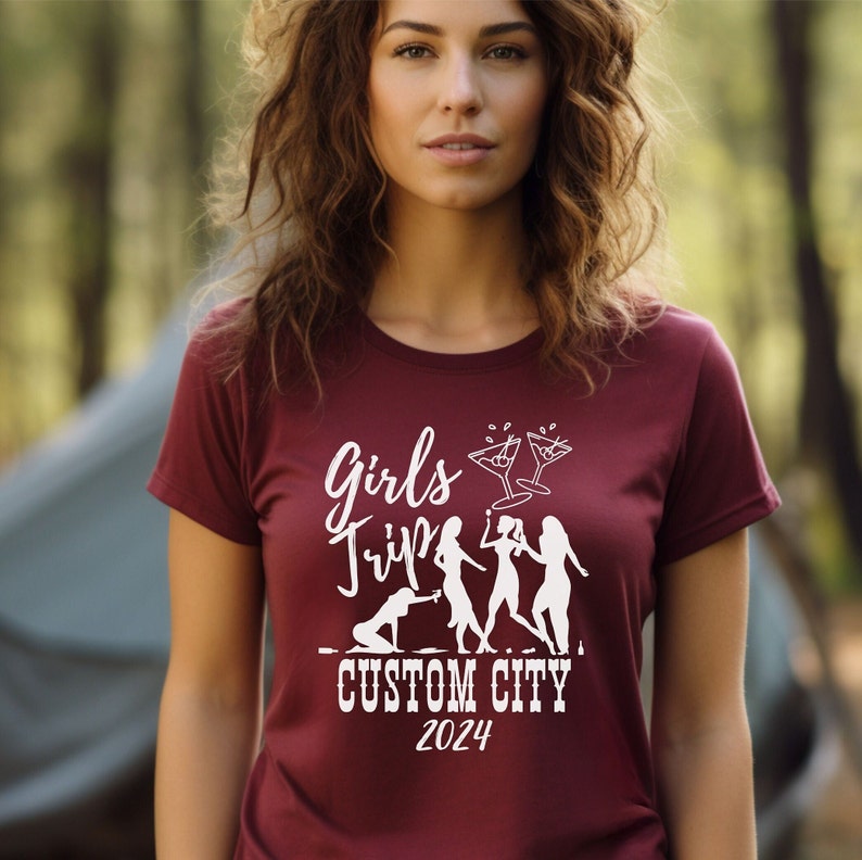 Personalized Girls Trip Shirt, Custom City, Besties Souvenir - Etsy