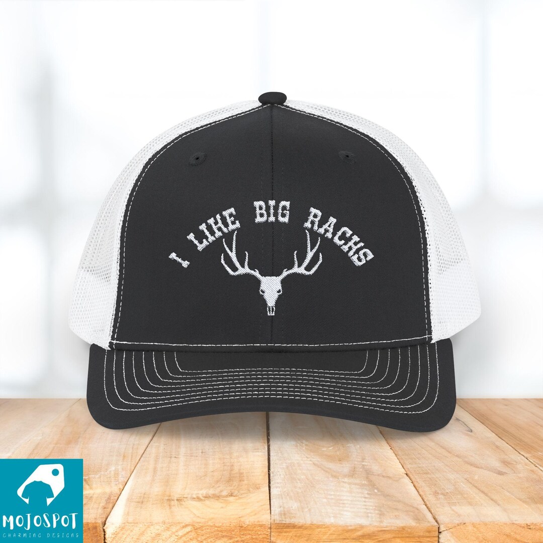 Deer Rack Trucker Hat: Embroidered Hunting Hat - Etsy