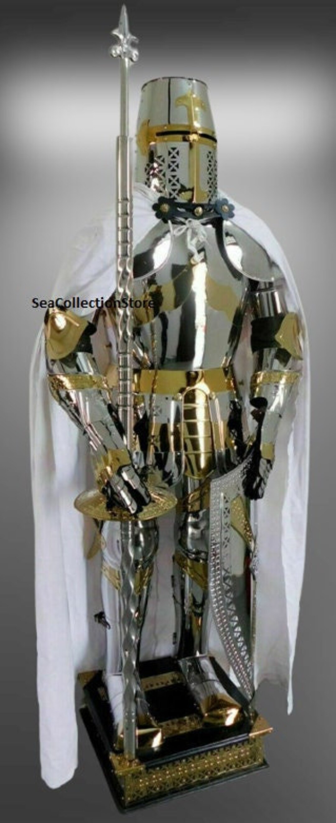 Knight Medieval Steel Rust Free Suit Wearable Suit of Armor - Etsy