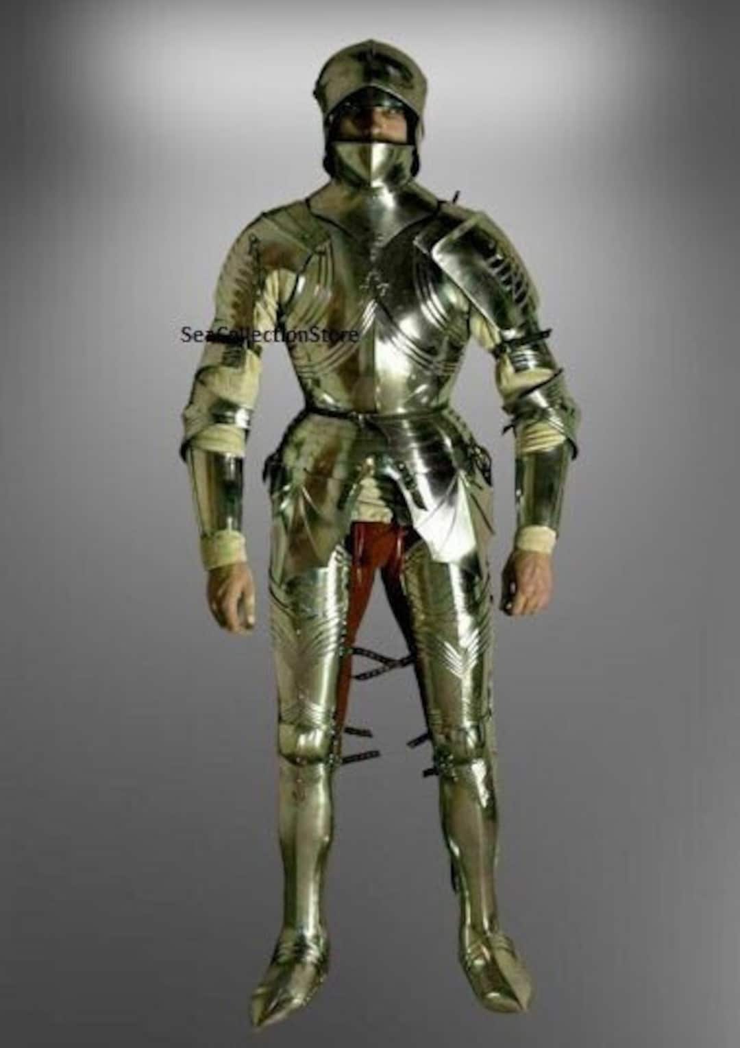 Medieval German Armor Suit SCA LARP Battle Warrior Gothic Suit of ...
