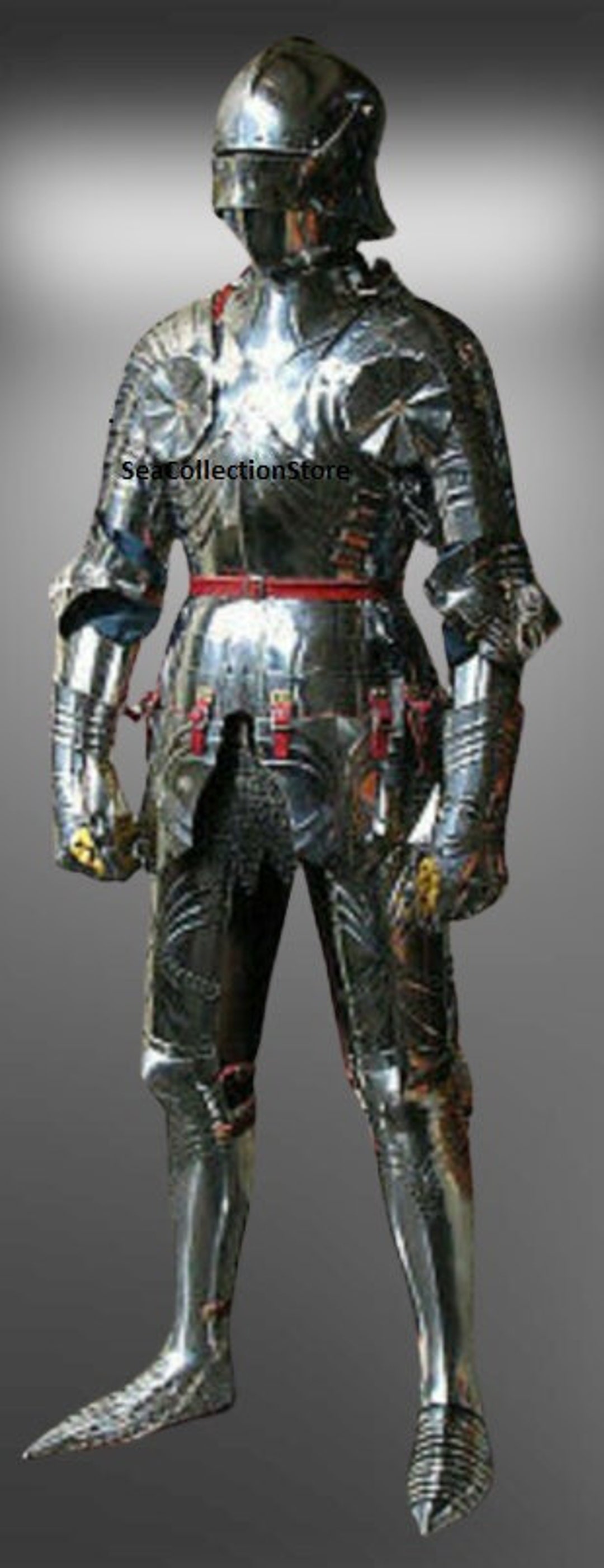 Father's Day Knight Full Body Armor Gothic Black Medieval Armor Suit ...