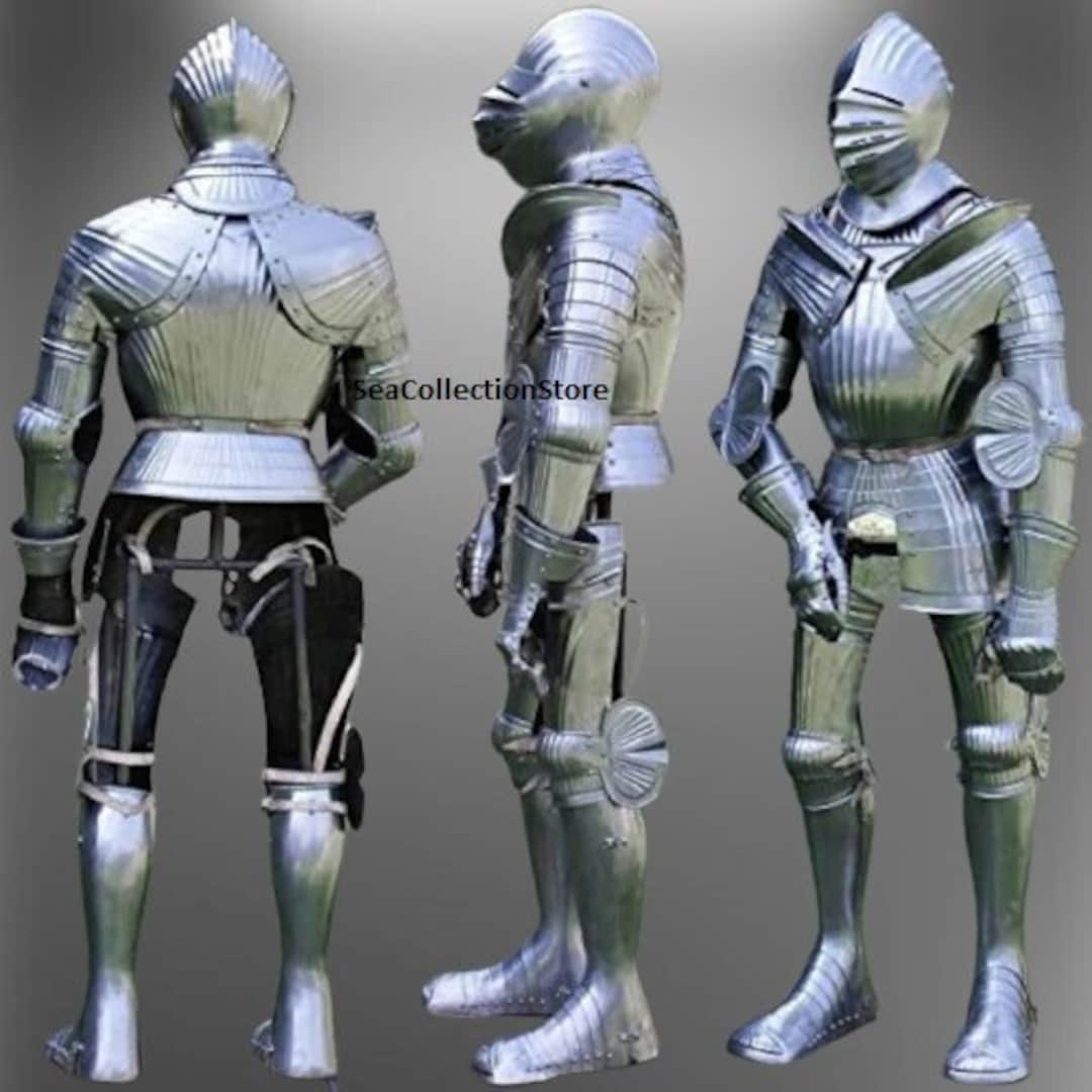 Handmade 13th Century Medieval Gothic Armour Suit Battle Warrior Full ...