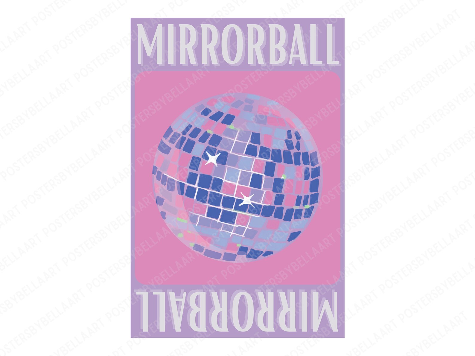 Mirrorball Poster Folklore Album Wall Decor Taylor Swiftie - Etsy