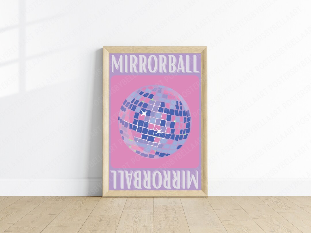 Mirrorball Poster Folklore Album Wall Decor Taylor Swiftie - Etsy
