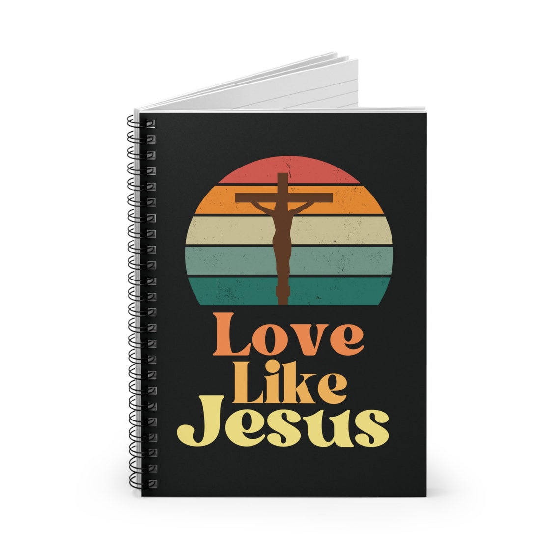 Spiral Notebook Love Like Jesus Christian Notebook Ruled Line Gift for ...