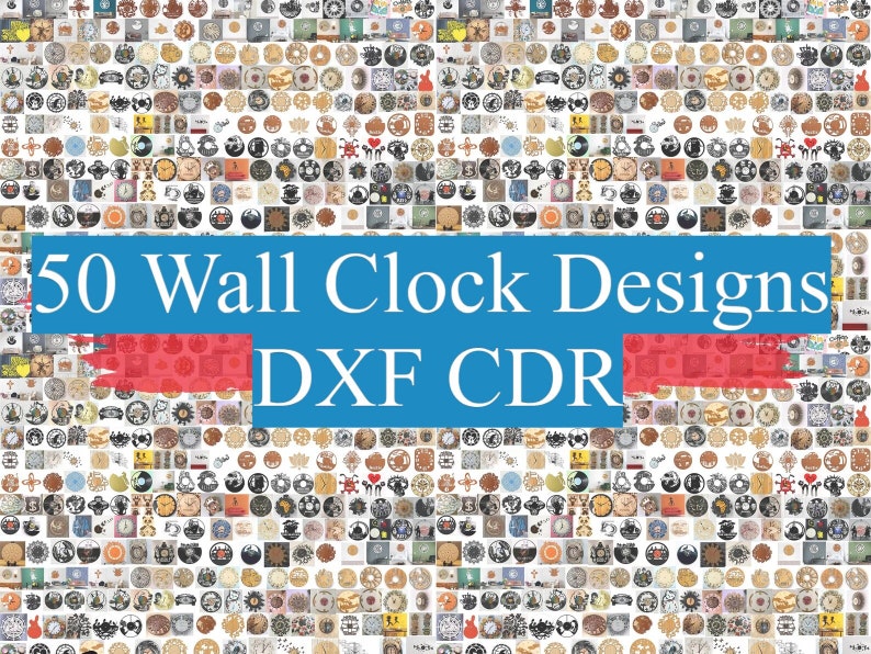 50 Laser Cut Wooden and Acrylic Wall Clock , Wall Clock Template ...