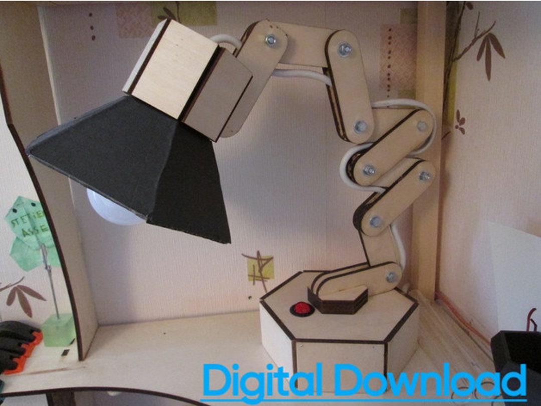 Laser Cut Desk Lamp Svg Vector File Engraving Laser Cut Desk - Etsy