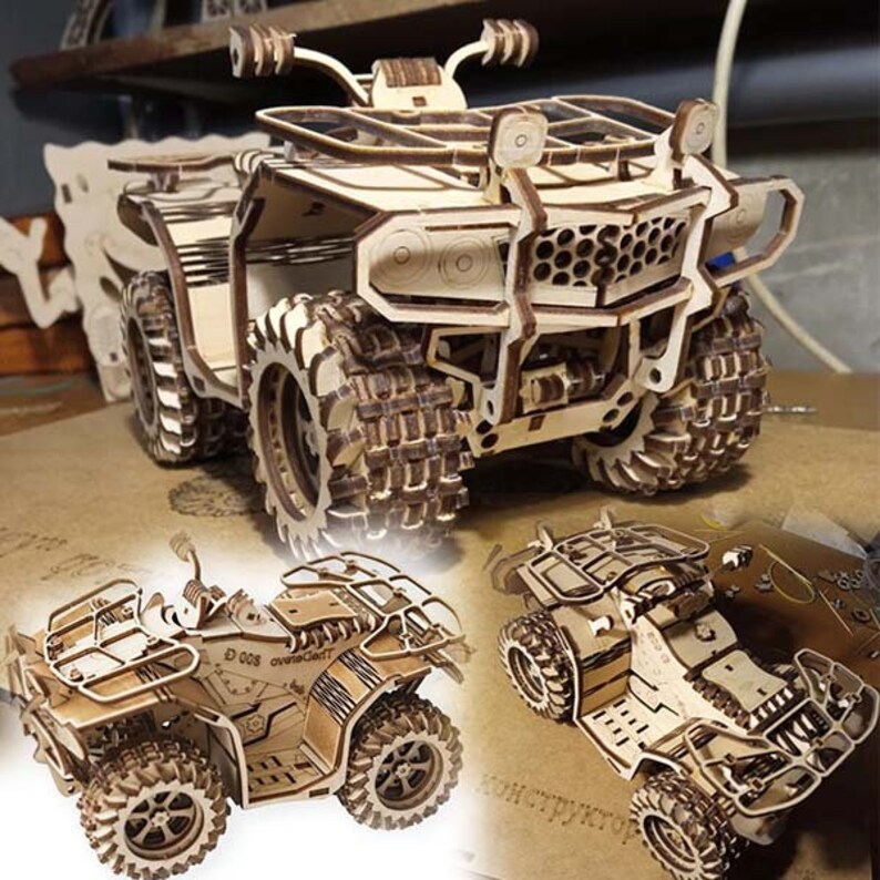 Laser Cut Atv Quad Bike 3D Model, Laser Cut Atv Quad Bike Vector File ...