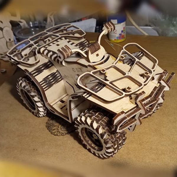 Laser Cut Atv Quad Bike 3D Model, Laser Cut Atv Quad Bike Vector File ...