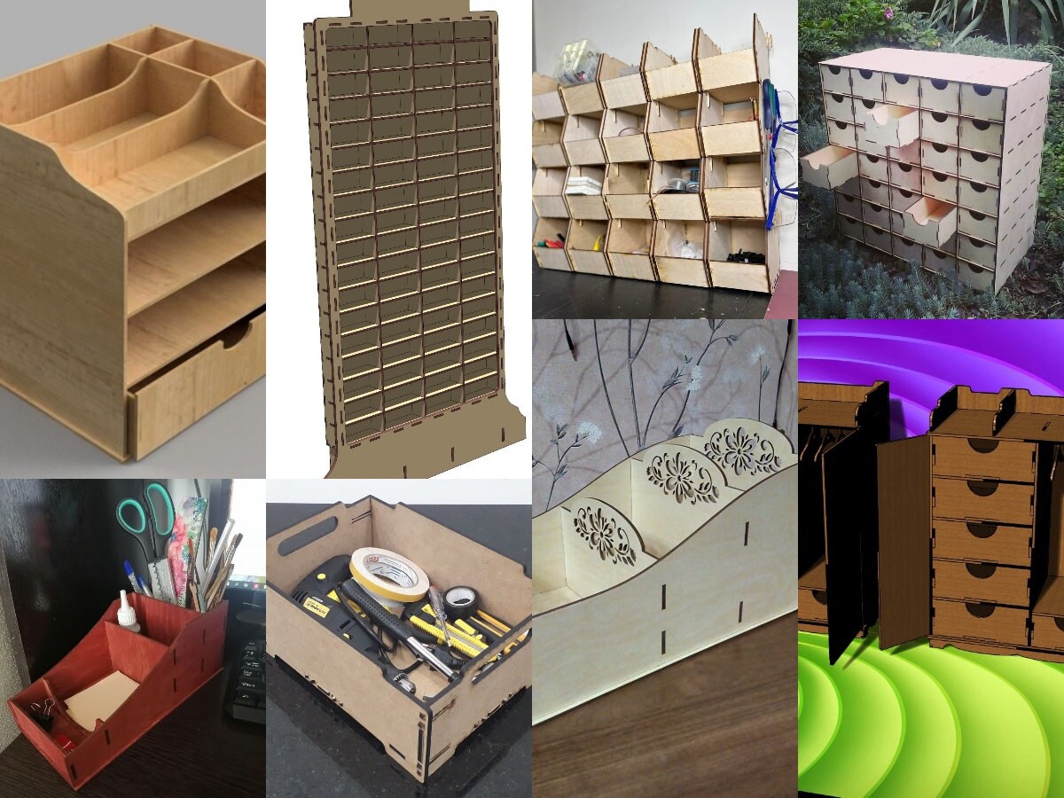 55 Wooden Shelf Rack Storage Svg Files for Laser Cut, Wooden Rack ...