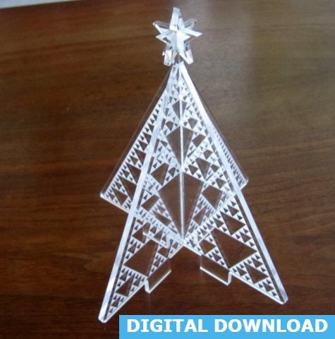 Laser Cut Sierpinski Christmas Tree SVG File - Etsy