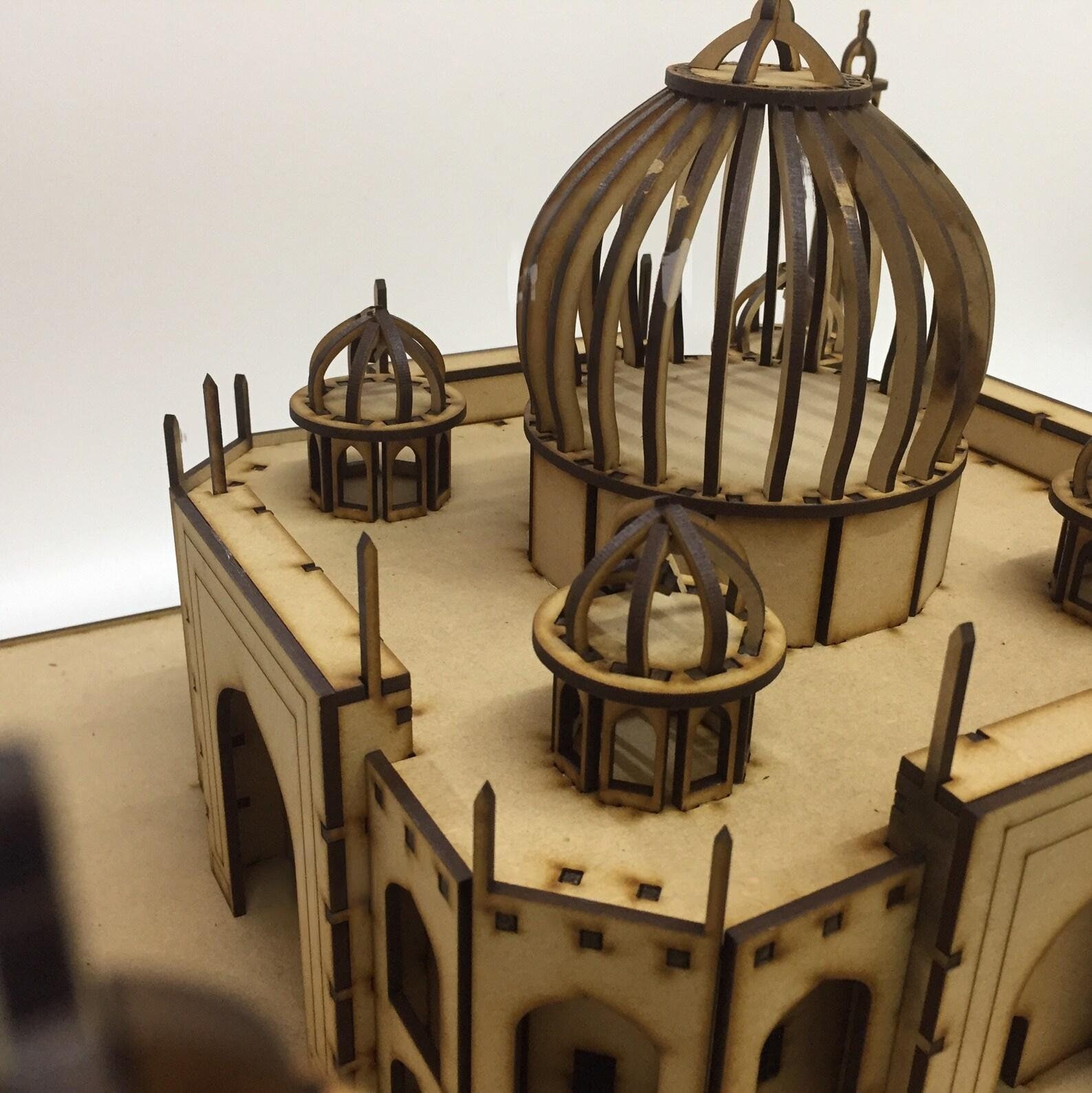 Laser Cut Taj Mahal Dxf File, Laser Cut Taj Mahal Vector File for Laser ...