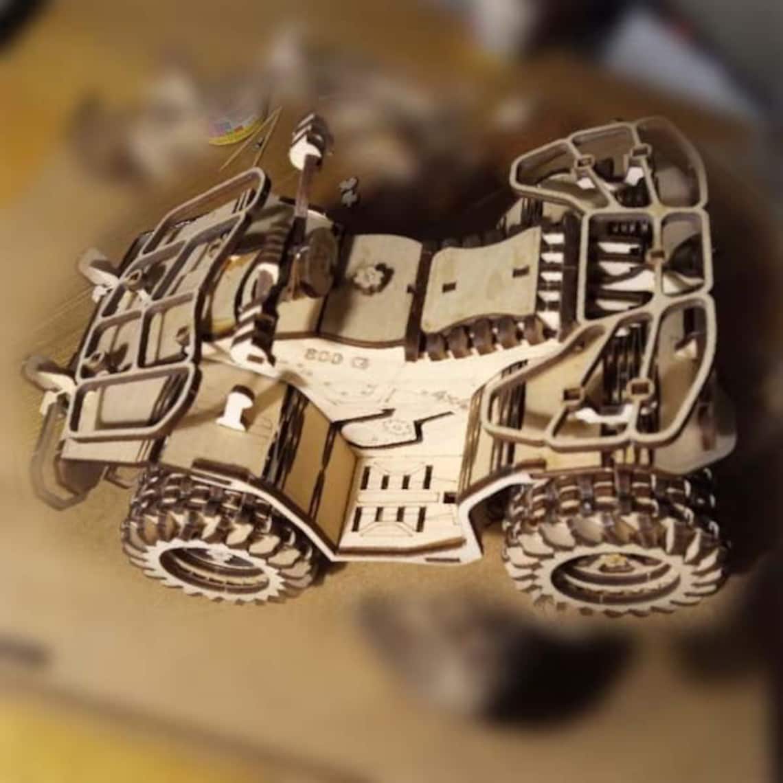 Laser Cut Atv Quad Bike 3D Model, Laser Cut Atv Quad Bike Vector File ...