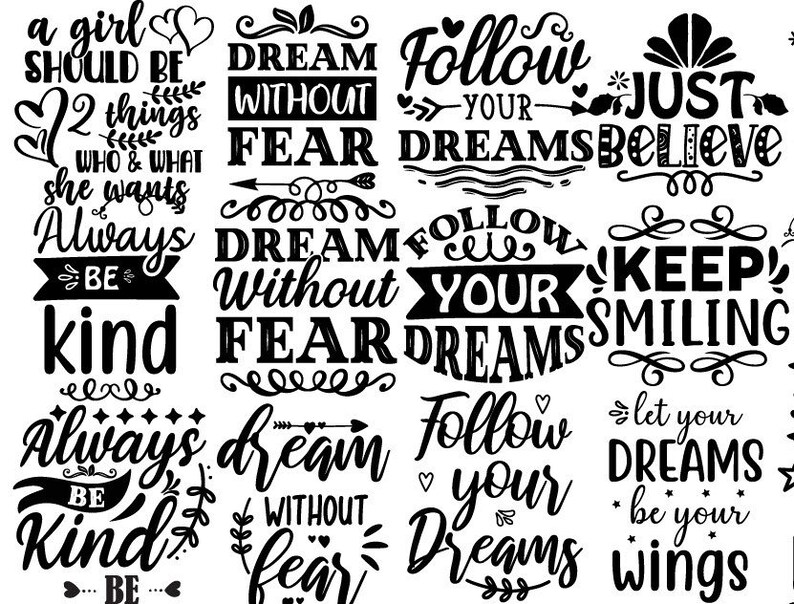 Laser Cut Bundle of Motivation Quotes Dxf File Digital Download - Etsy