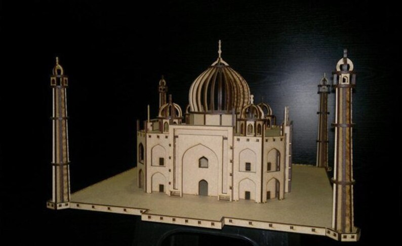 Laser Cut Taj Mahal Dxf File, Laser Cut Taj Mahal Vector File for Laser ...