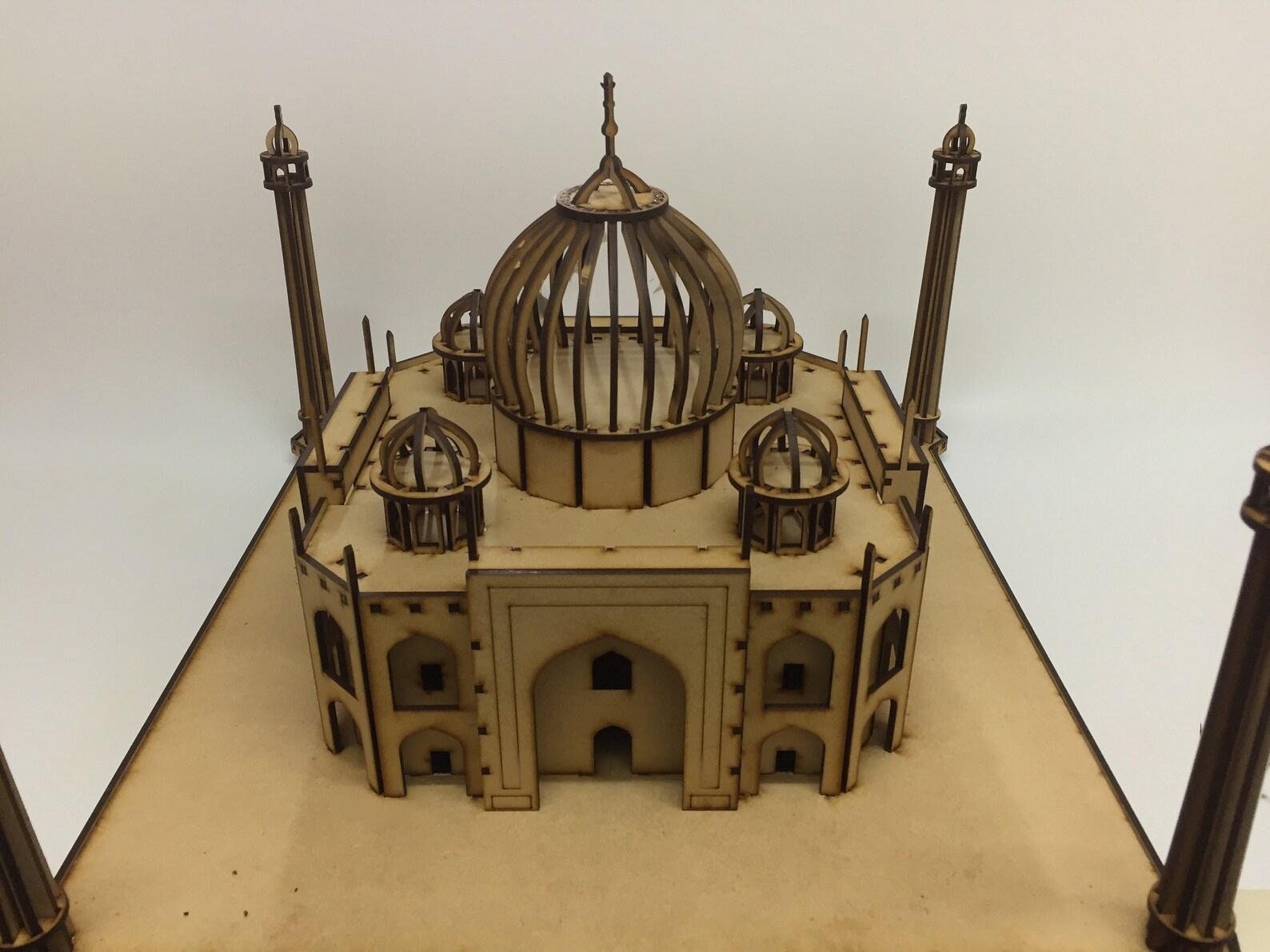 Laser Cut Taj Mahal Dxf File, Laser Cut Taj Mahal Vector File for Laser ...