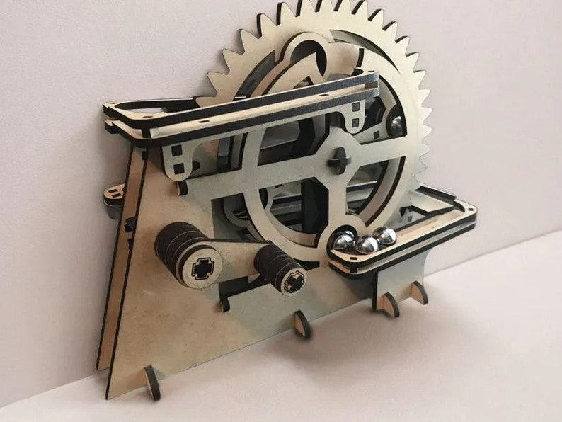 Laser Cut Marble Runner, Wooden 3D Model Marble Run, Laser Cut Template ...