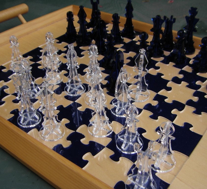 Set of 5 Laser Cut Chess Board - Etsy