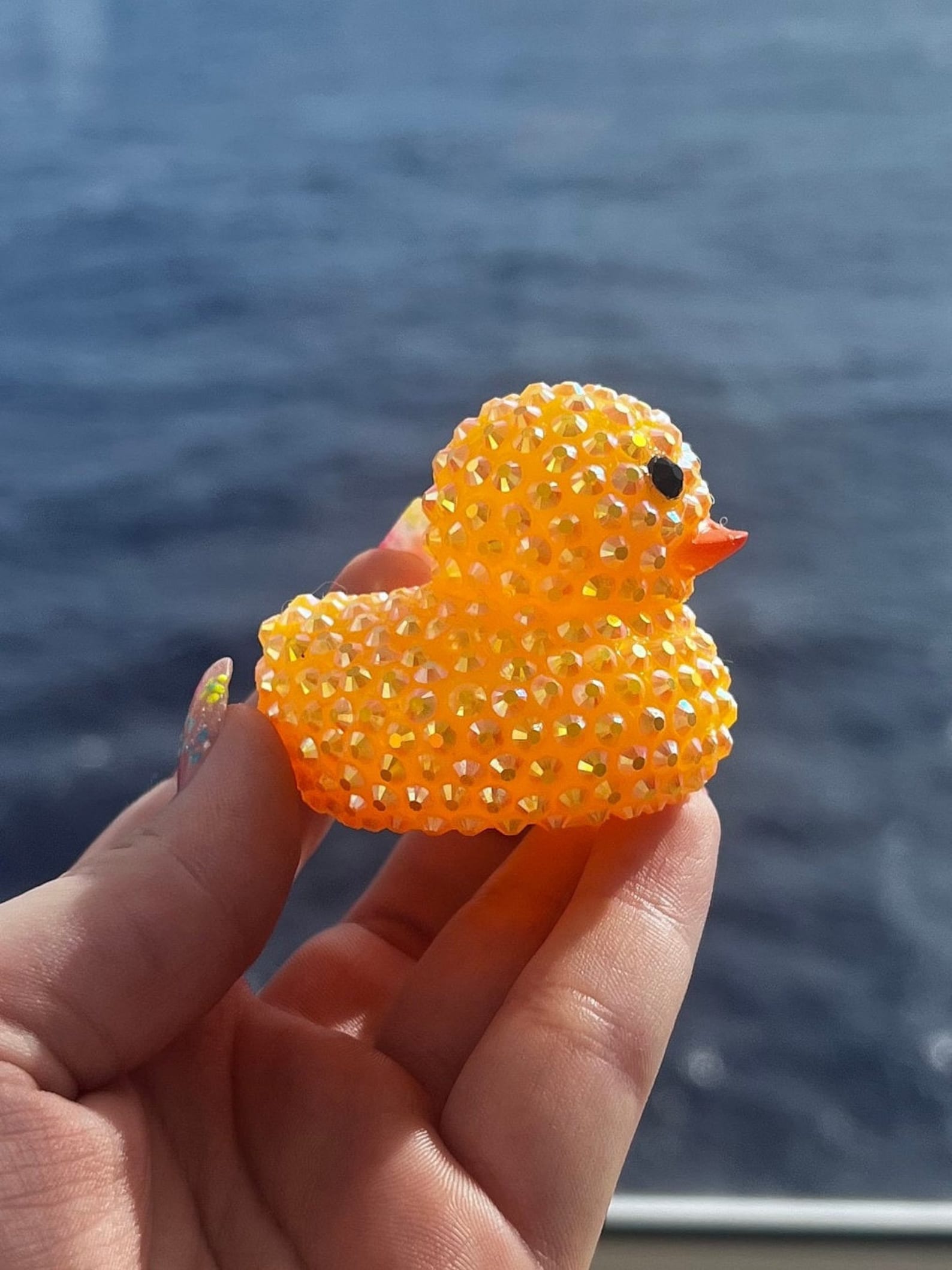 Yellow Rhinestone Gem Bling Rubber Duck - Cruising Ducks, Car Ducks ...