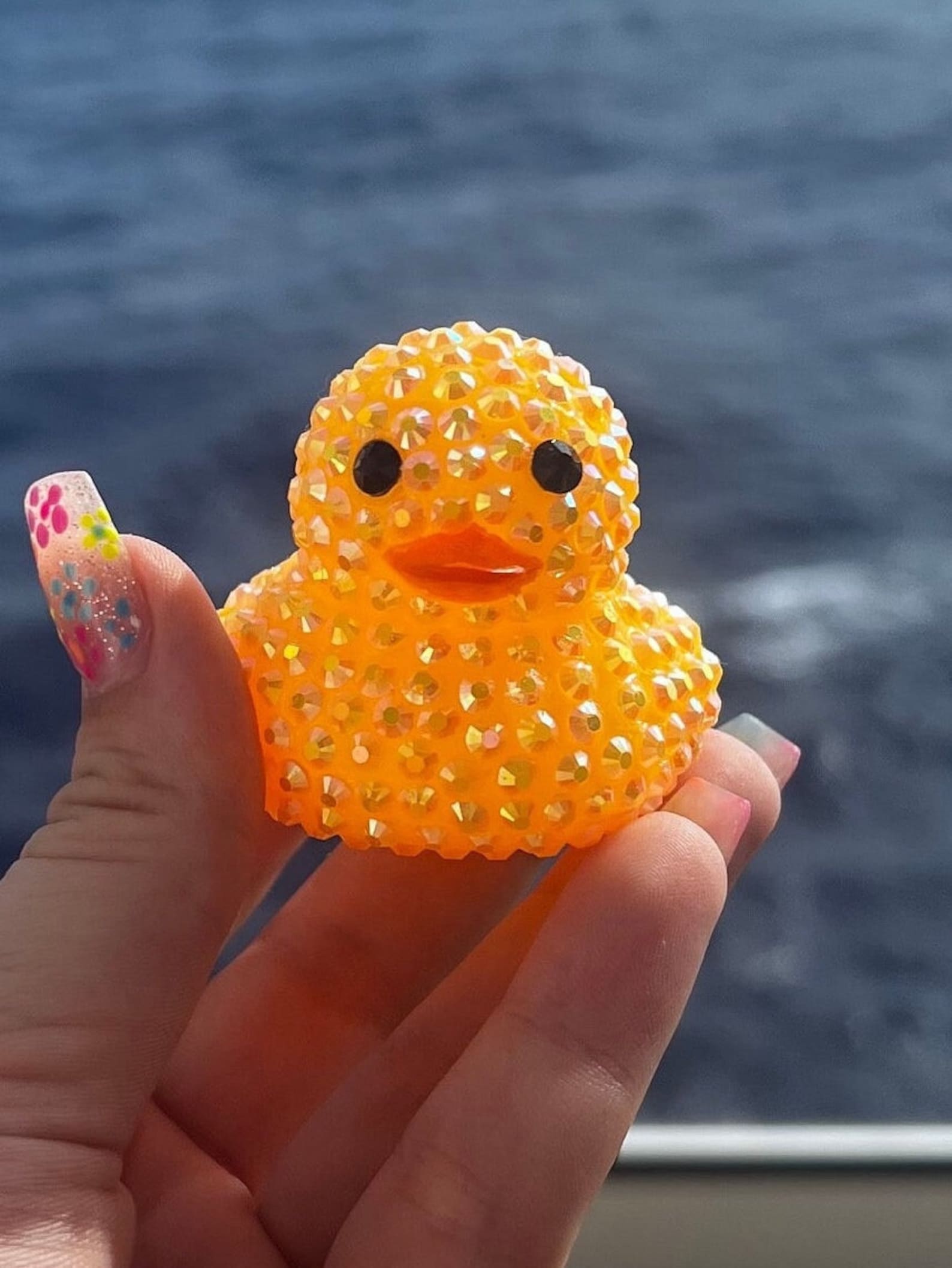 Yellow Rhinestone Gem Bling Rubber Duck - Cruising Ducks, Car Ducks ...