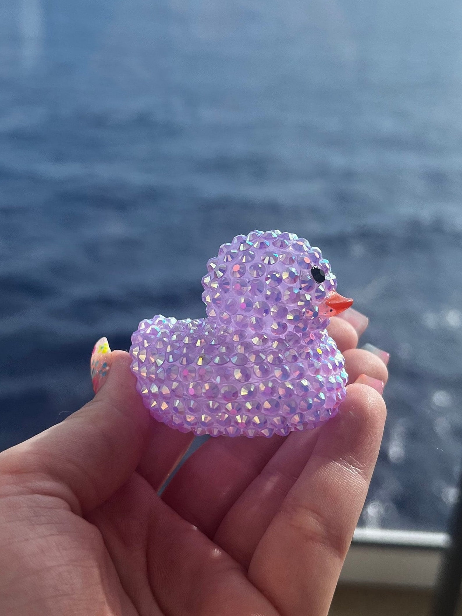 Purple Rhinestone Gem Bling Rubber Ducks - Cruising Duck, Car Duck ...