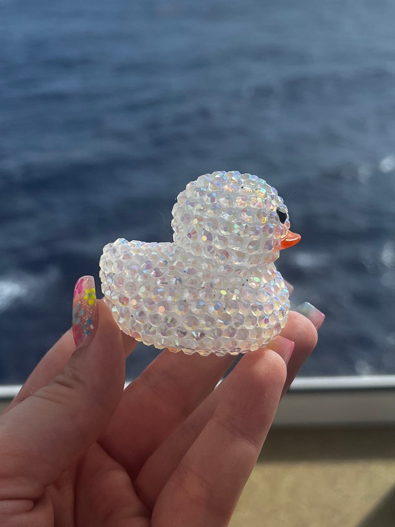Clear Rhinestone Gem Bling Rubber Ducks - Cruising Duck, Bingo Duck ...