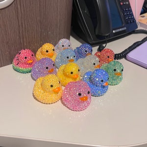 Mystery Rhinestone Rubber Duck - Iridescent Gem Bling - Etsy