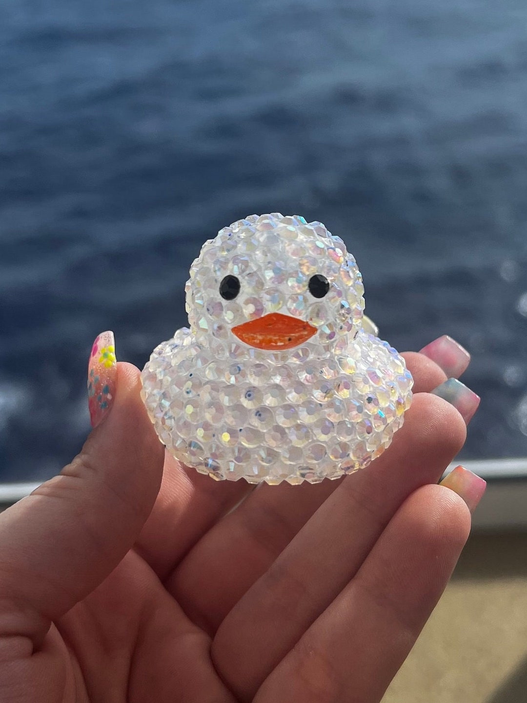 Clear Rhinestone Gem Bling Rubber Ducks - Cruising Duck, Bingo Duck ...