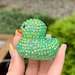 Green Rhinestone Gem Bling Rubber Ducks - Cruising Duck, Bingo Lucky ...