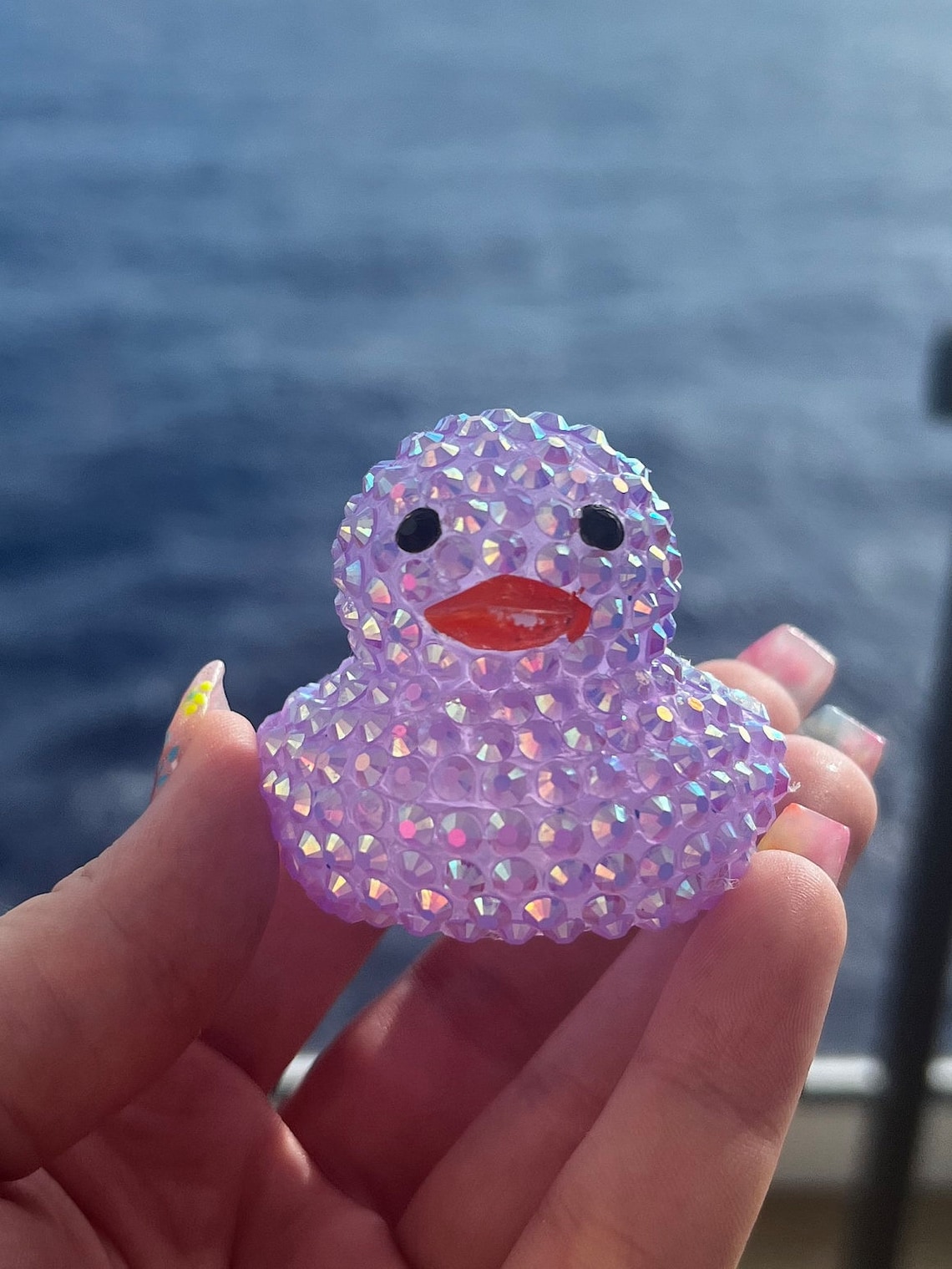 Purple Rhinestone Gem Bling Rubber Ducks - Cruising Duck, Car Duck ...