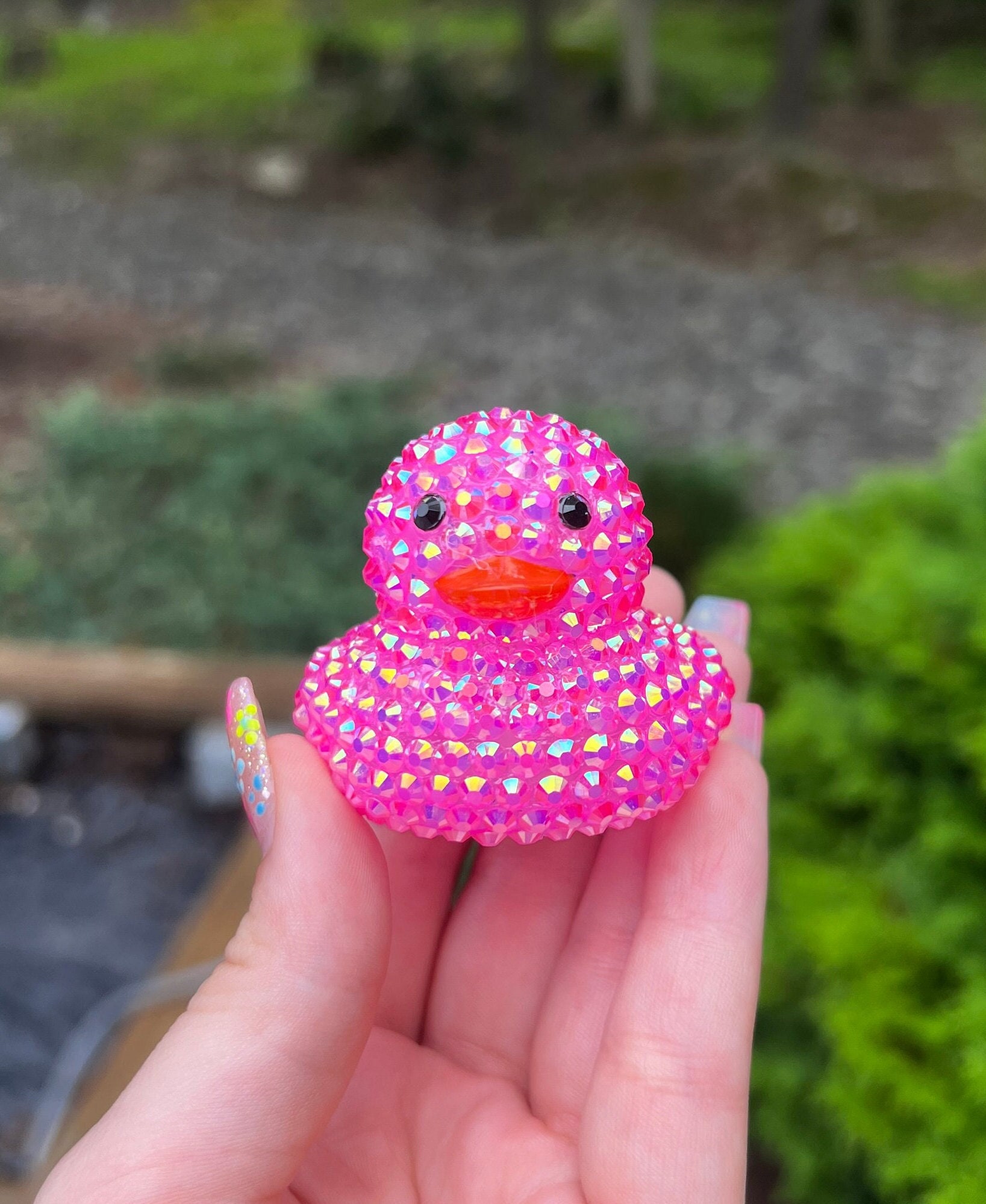 Hot Pink Rhinestone Gem Bling Rubber Ducks Cruising Duck - Etsy Australia