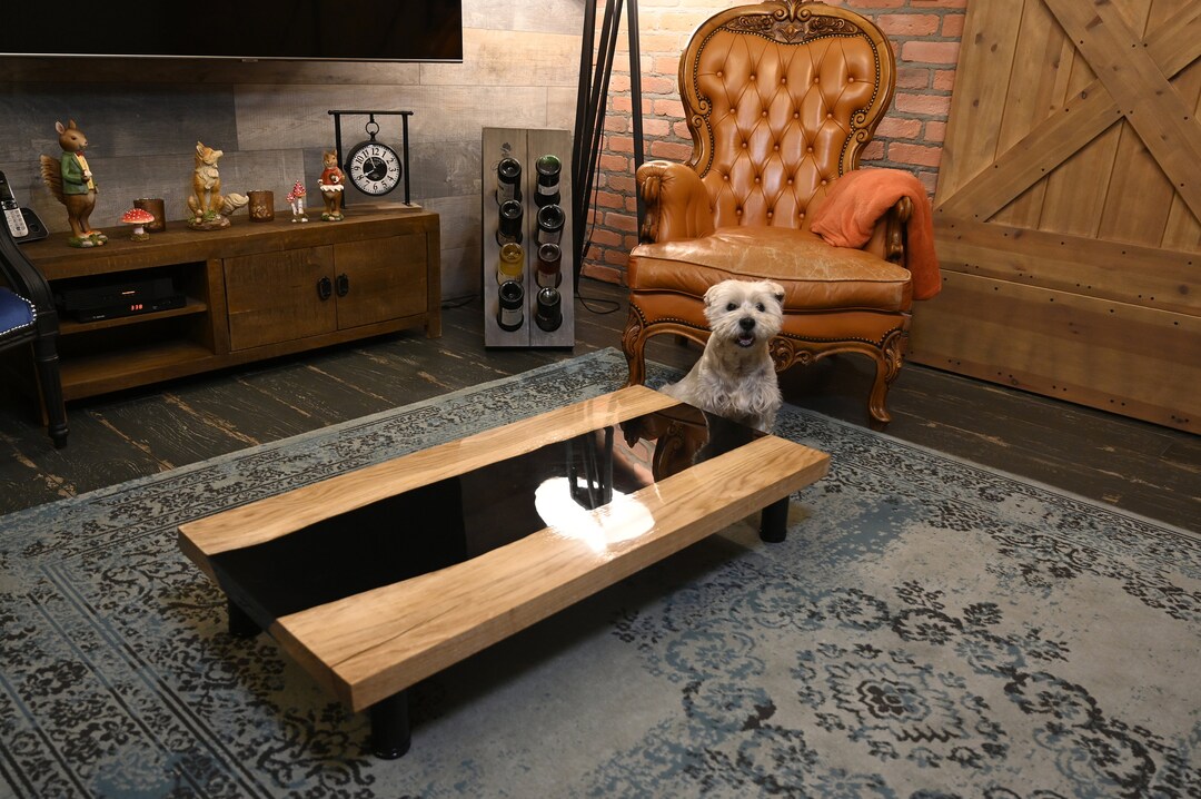 Wood and Rasin Coffee Table - Etsy