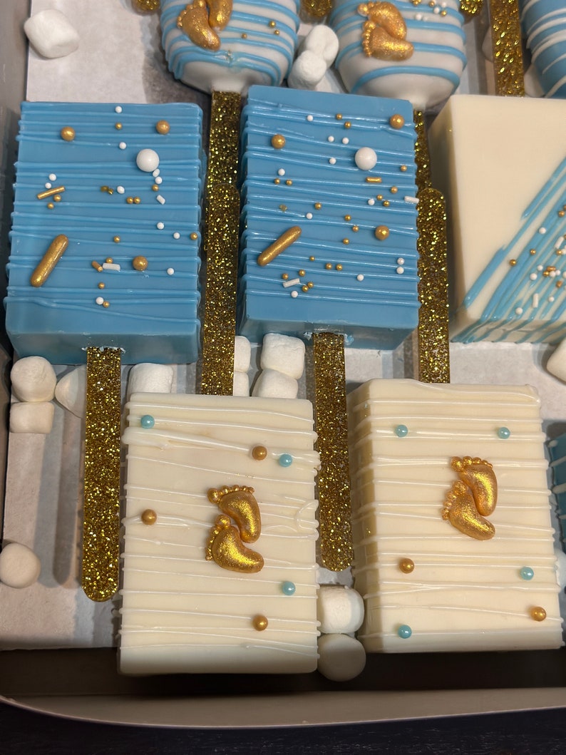 Chocolate Rice Crispy Treats: Gourmet Party Favors - Etsy