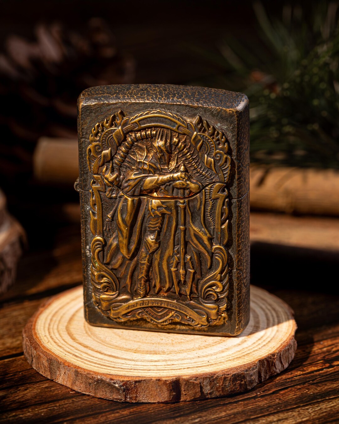 Handmade Brass Knight Lighter, 3D Design - Etsy